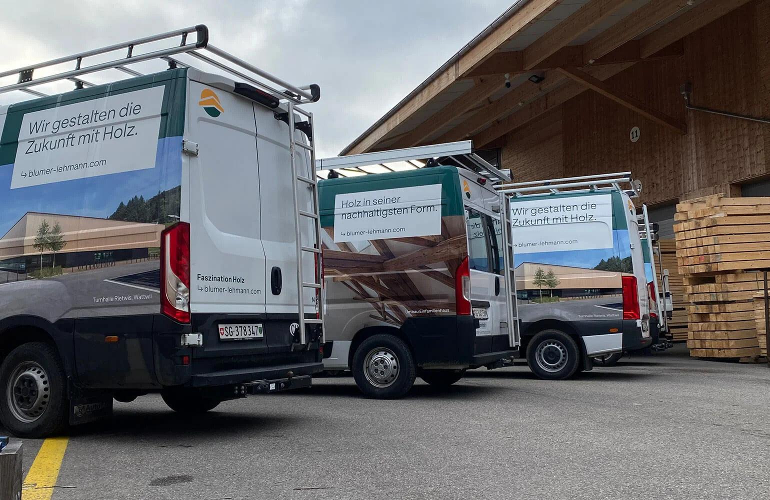 Blumer Lehmann – Fahrzeugbeschriftung & Logo Redesign – signvision.ch